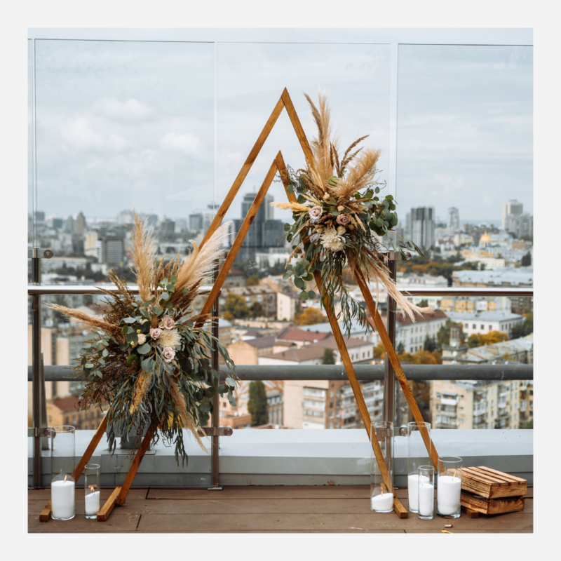 DIY Triangle Wedding Arch | Brisbane Party Hire